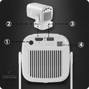 Projektor LED OdSerca Projektor OdSerca RZUTNIK ANDROID HY260PRO biały ...