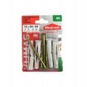 Dübelszettek 8x50-es, 4,5x60-as süllyesztett fejű PZ2 csavarokkal, bliszterben, 8 darabos Wkręt ...