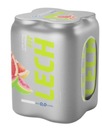 4x 500ml LECH Free Fit Low Sugar Grapefruit piwo bezalkoholowe 0% ...