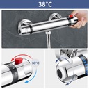 TERMOSTATICKÁ SPRCHOVÁ BATÉRIA CHROMOVÁ NÁSTENNÁ Linjiang za 37.41EUR ...