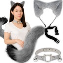 MACSKA RUHA RÓKA FARKAS FURRY THERIAN FAROK FÜL CHOKER COSPLAY SZETT ...