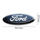 EMBLEMAT ZNACZEK LOGO FORD na PRZÓD/TYŁ 147 mm do Fiesta Focus Kuga ...