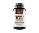 Human Protect OMEGA 3 + D3K2 + E 60 softgels EPA DHA SAVAK D3-VITAMIN ...