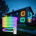 RGB LED SZALAG 5M ZENE NEON FLEX RGB 24V DC BLUETOOTH APP VEZÉRLÉS 300 ...