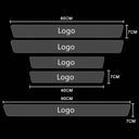 5 przezroczyste naklejki na progi Logo Mitsubishi za 43,58 zł z HK ...