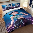 KPop Demon Hunters Duvet Cover Set Anime Singer Concert Design ...