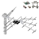 Antena TV kierunkowa Tri Digit Mini DVB-T2 UHF symetryzator 14 dBi ...