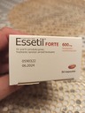 Essetil Forte 600mg 30 kapsułek Zdrowa Wątroba (5907559239927) • Cena ...