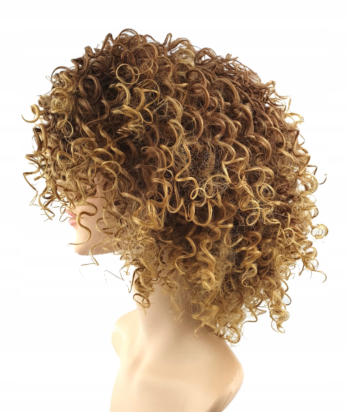 PERUKA AFRO LOKI KRĘCONE COSPLAY GLAM ROCK BLOND C 7813812581 - Allegro.pl