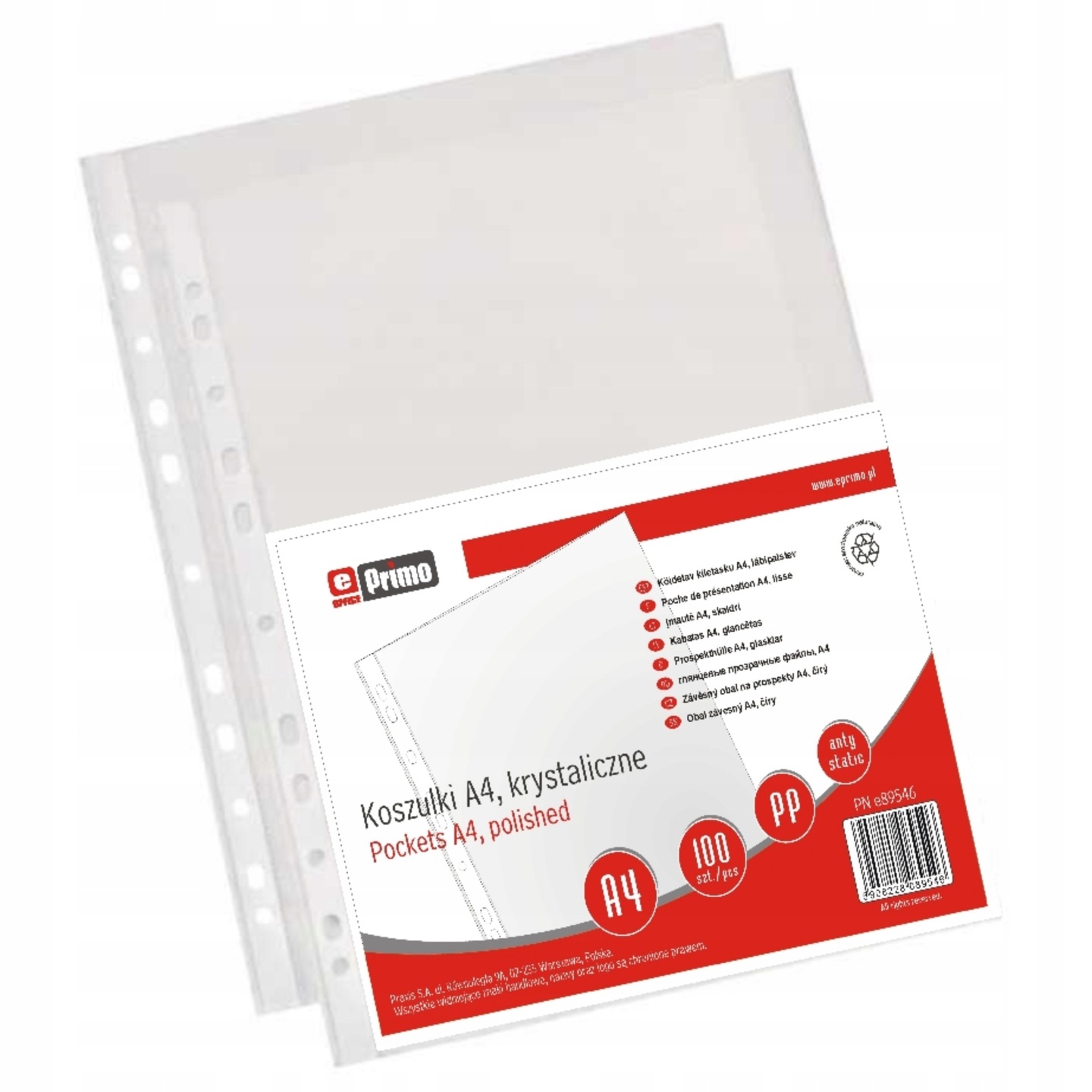 Koszulki obwoluty A4 KRYSTALICZNE 100 sztuk 40 mic 8264590690 - Allegro.pl