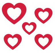 naklejki SERCA serduszka 5 szt koalicja KO PO (NPP00001) • Cena, Opinie ...