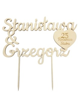 25 Rocznica Ślubu Tort - Niska cena na Allegro.pl