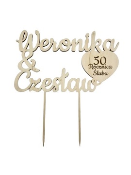 Napis 50 Rocznica Ślubu - Niska cena na Allegro.pl