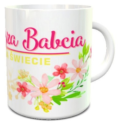 Prezent dla Babci na Urodziny, Imieniny KUBEK! - 11601567746 - oficjalne archiwum Allegro