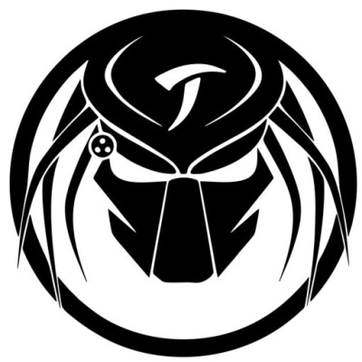 Naklejka PREDATOR OBCY ALIEN kosmita ufo 30 cm - 12254692772 ...