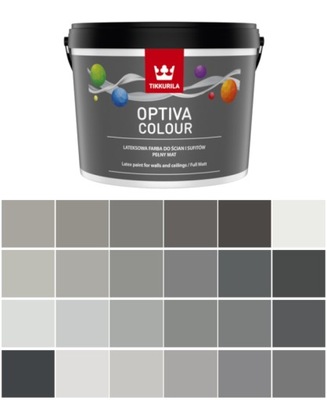 TIKKURILA Optiva Colour Odcienie Szarości 2,7l - 7008183140 - oficjalne ...