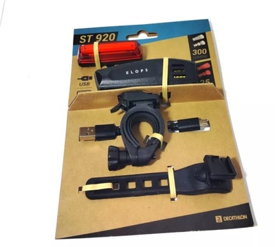 ZESTAW LAMPEK ROWEROWYCH ELOPS ST 920 USB - 12732933214 - oficjalne ...
