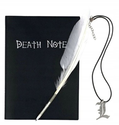 DEATH NOTE NOTATNIK ŚMIERCI NOTES ANIME + PIÓRO - 11282332330 ...