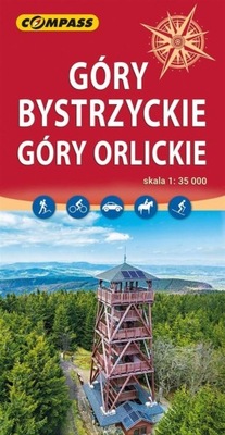 MAPA TURYSTYCZNA - GÓRY BYSTRZYCKIE/GÓRY ORLICKIE - 13050894652 ...