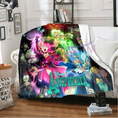 KOC Cartoon Amphibia Season 3 Ultra-Soft Throw Bla - 12740908949 - oficjalne archiwum Allegro