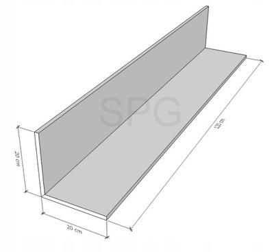 KĄTOWNIK SPG Z PŁYTY GK GOTOWY PROFIL L 120x30x15 13351899236 - Allegro.pl