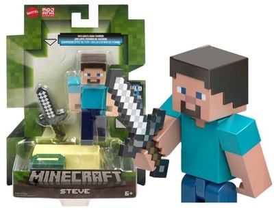 Minecraft Steve Figurka Stiw Maincraft z mieczem - 9106791102 ...