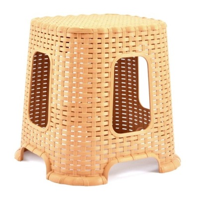 Taboret plastikowy 46cm Rattan jasny brąz - 11427653304 - oficjalne ...