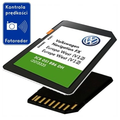 MAPA KARTA SD VW VOLKSWAGEN RNS 310 V12 2020/2021R - 12404254087 ...
