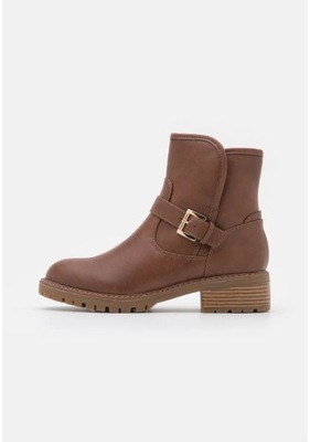 ANNA FIELD BOTKI DAMSKIE BRĄZOWE OBCAS 39 1KCH - 12821490373 ...