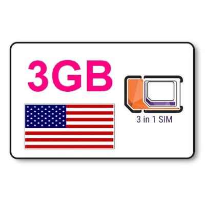 Karta SIM 3GB na 90 dni w USA T-Mobile i AT&T - 11940571770 - oficjalne ...