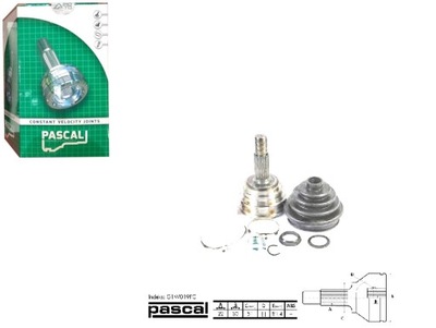 PASCAL PASCAL G1W019PC SET PRZEGUBU, SHAFT DRIVING vw-191-598-099 ...