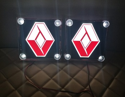 TABLICZKI PODŚWIETLANE LED 15X15 24V LOGO RENAULT - 11865710164 ...