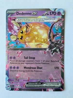 Pokemon TCG Dedenne ex (PAL 093) Paldea Evolved - 13816737367 ...
