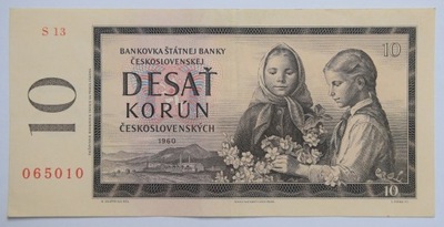 Banknoty 10 Koron Czechosłowacja 1960 kolejne numery - 17728233939 ...