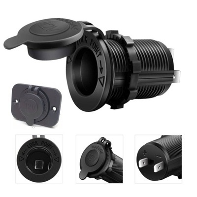 GNIAZDO ZAPALNICZKI MONTAŻOWE DO KAMPERA 12V 24V - 9451181186 - oficjalne archiwum Allegro