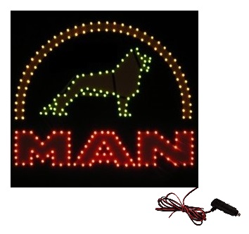 Tablica LED Logo MAN Tir nad łóżko lkw - 12660298441 - oficjalne ...