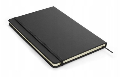 NOTES NOTATNIK W LINIE A5 Z GUMKĄ sztywna okładka CZARNY - 16942203307 ...