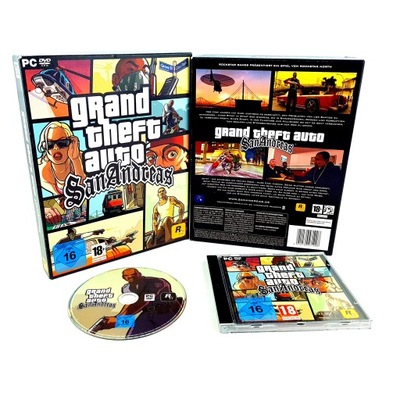 Grand Theft Auto San Andreas PC BOX GTA SA PC pudełko + plakat #1 ...