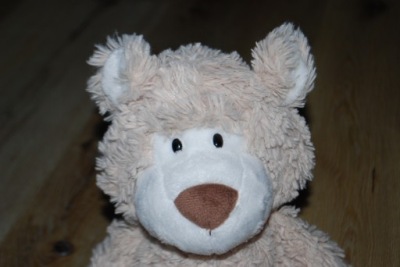 pluszak maskotka Miś misio misia w sukience 40 cm - 12419753314 ...