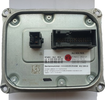 PRZETWORNICA MODUŁ LED MERCEDES W205 A2059006905 - 7612505571 ...