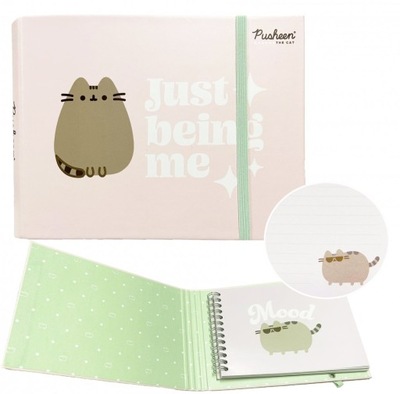 PUSHEEN notes z ozdobnymi znacznikami PAMIĘTNIK - 10727975378 ...