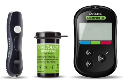 Glukometr One Touch Select Plus Flex ZESTAW+PASKI - 9198928366 ...