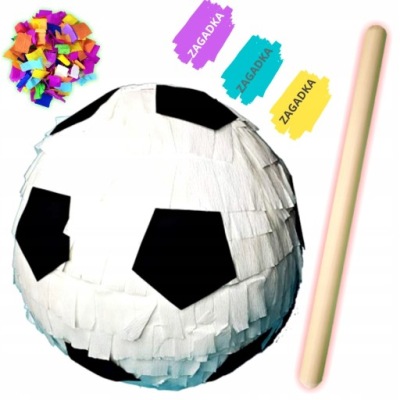 Piniata Piłka Nożna na Urodziny Pinata Football - 11161848689 ...