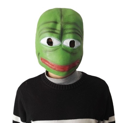 Lateksowa maska mem Pepe the Frog Smutna Żaba meme - 6964717673 ...