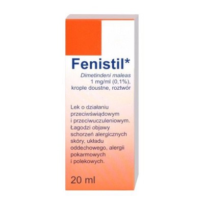 Fenistil 1 mg/ml krople 20 ml na alergię - 13976148984 - oficjalne ...