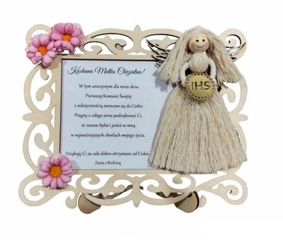 Podziękowanie dla Ojca Matki Babci Dziadka prezent Pierwsza Komunia święta - 15231299832 ...