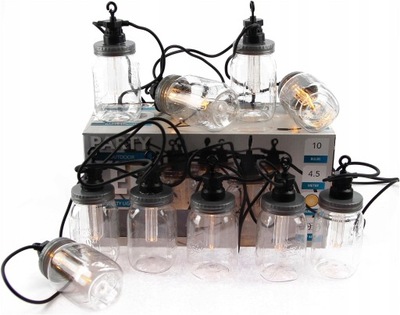 LED GIRLANDA LAMPKI OGRODOWE ŁAŃCUCH SZNUR 230V - 8999171037 ...