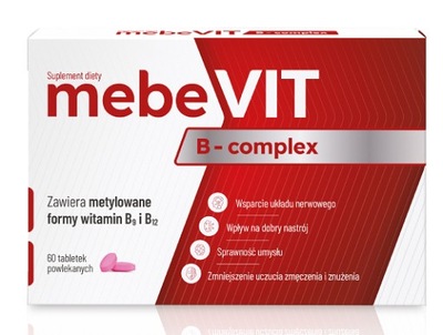 MebeVIT B-complex B12, B2, B6, B1,B5, B9, B3 60 - 12488941490 ...