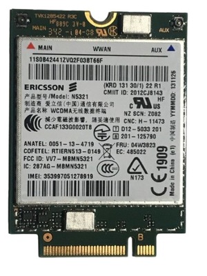 Modem 3G WWAN Ericsson H5321 FV+GW Lenovo t430 - 6423425327 - oficjalne ...