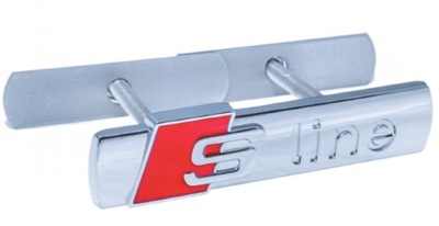 AUDI S-LINE Logo Srebrny Emblemat Znaczek Na Grill - 13576075885 ...
